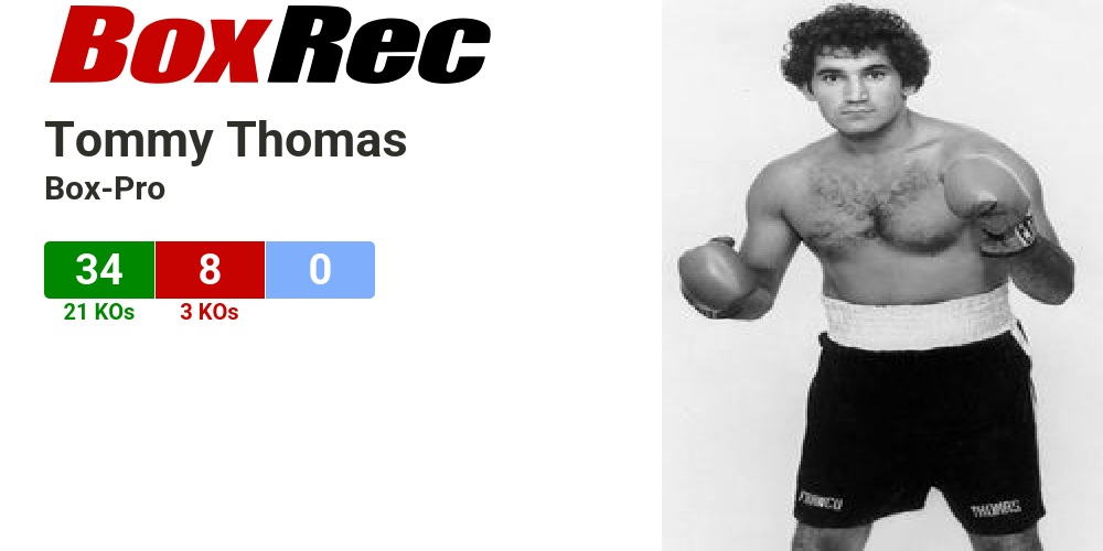 BoxRec: Tommy Thomas