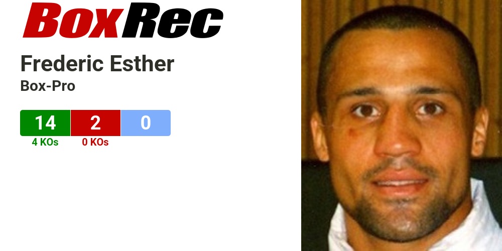 BoxRec: Frederic Esther