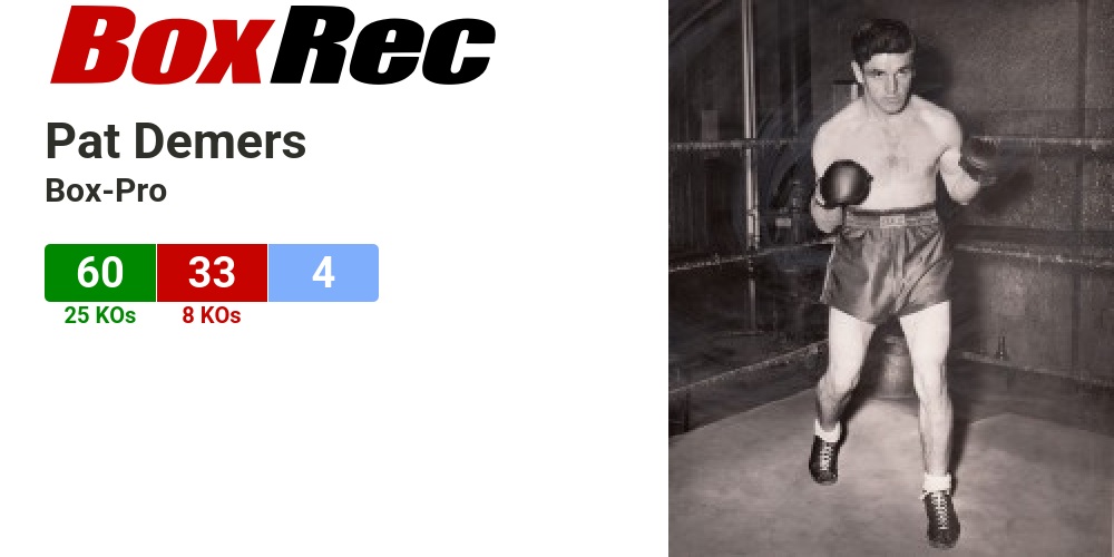 BoxRec: Pat Demers