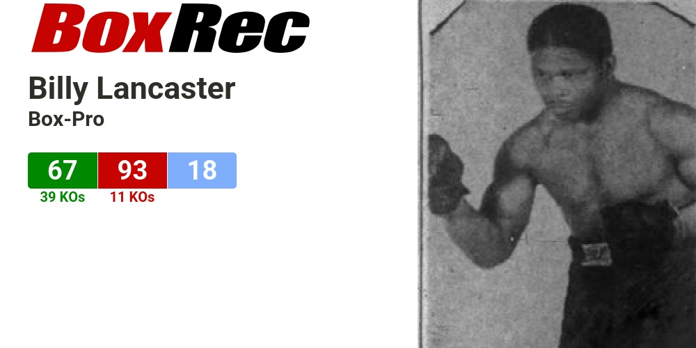 BoxRec: Billy Lancaster