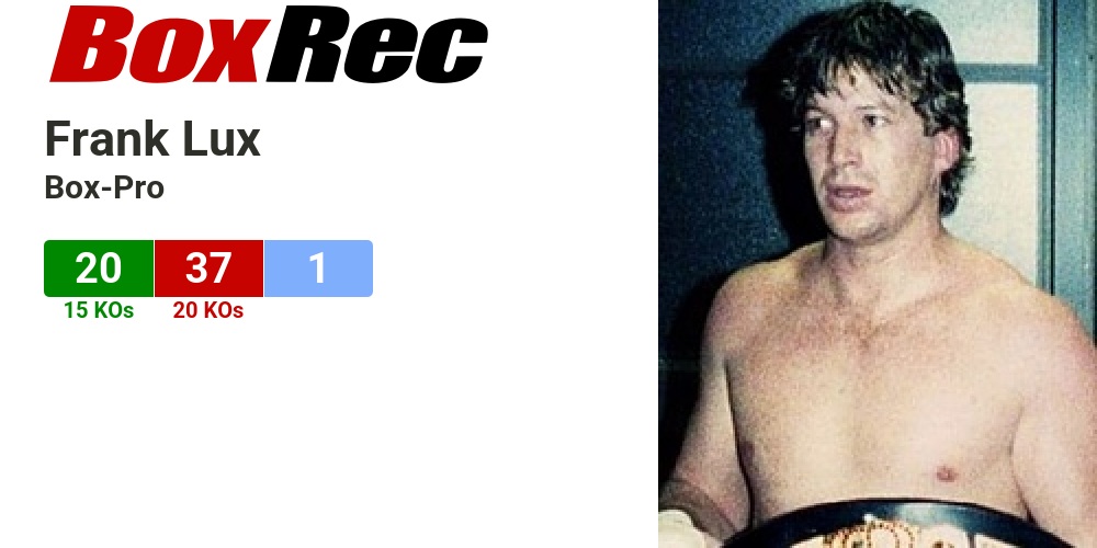 BoxRec: Frank Lux