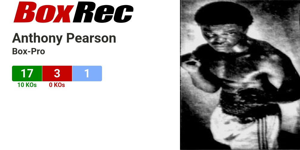 BoxRec: Anthony Pearson