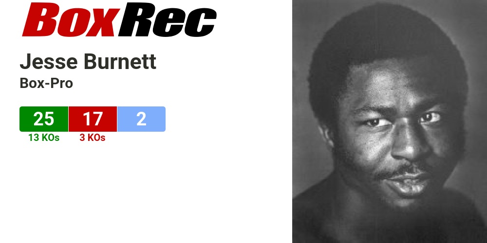 BoxRec: Jesse Burnett