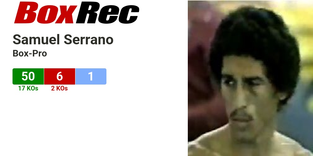 BoxRec: Samuel Serrano