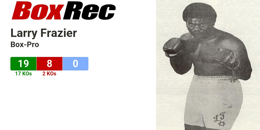 BoxRec: Larry Frazier