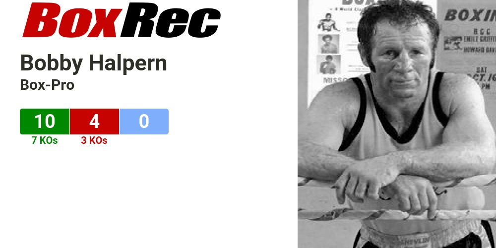 BoxRec: Bobby Halpern