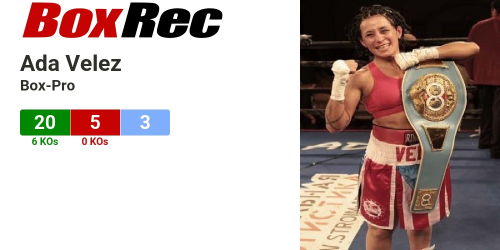 BoxRec: Ada Velez