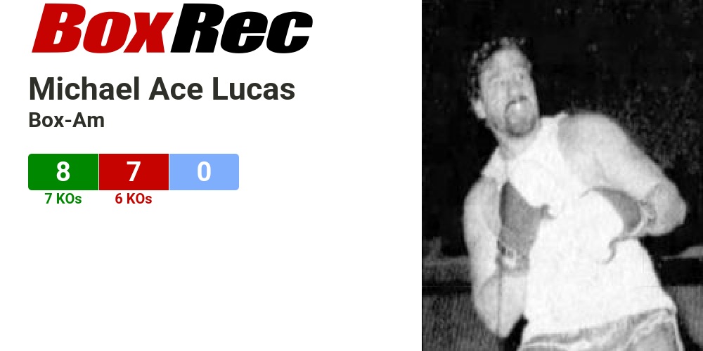 BoxRec: Michael Ace Lucas