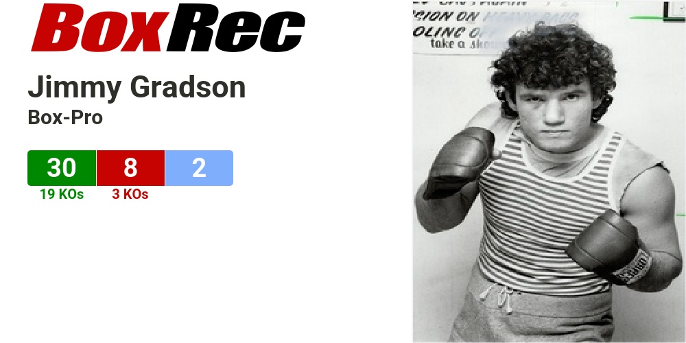 BoxRec: Jimmy Gradson