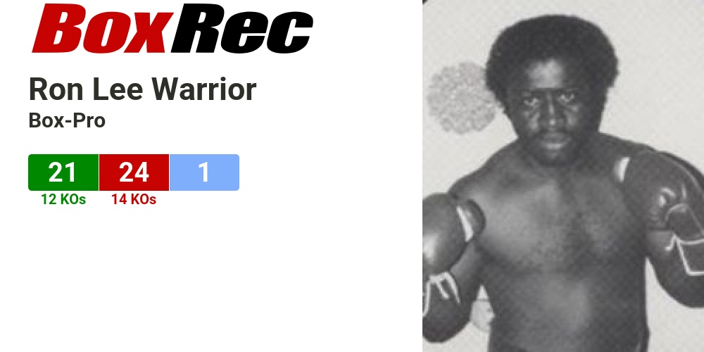 BoxRec: Ron Lee Warrior