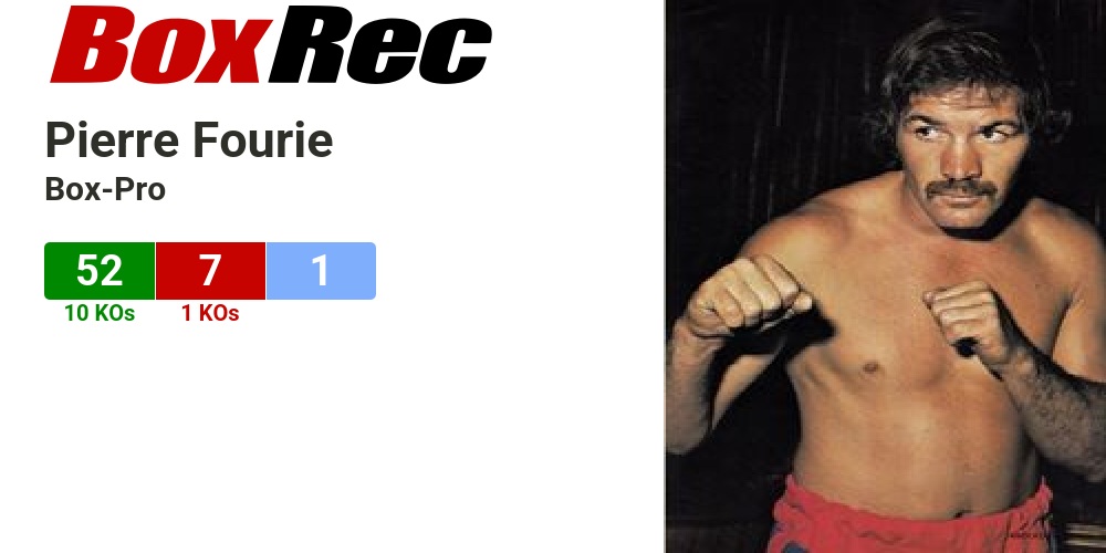 BoxRec: Pierre Fourie
