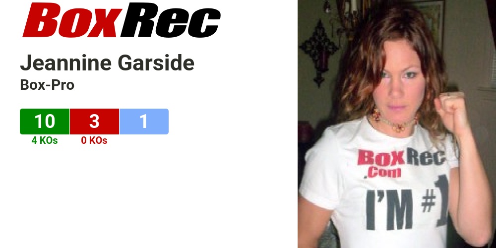 BoxRec: Jeannine Garside