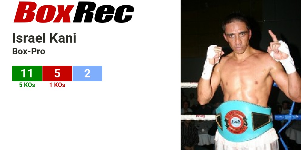 BoxRec: Israel Kani
