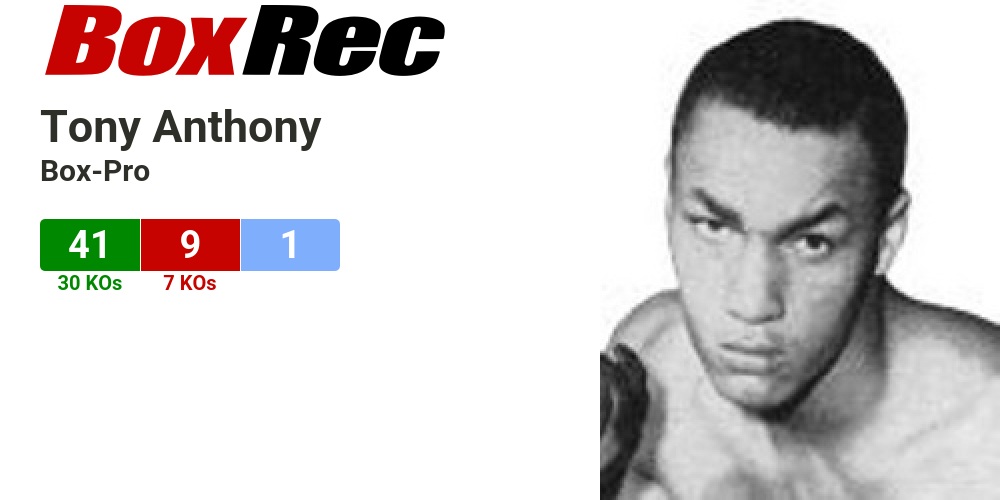 BoxRec: Tony Anthony