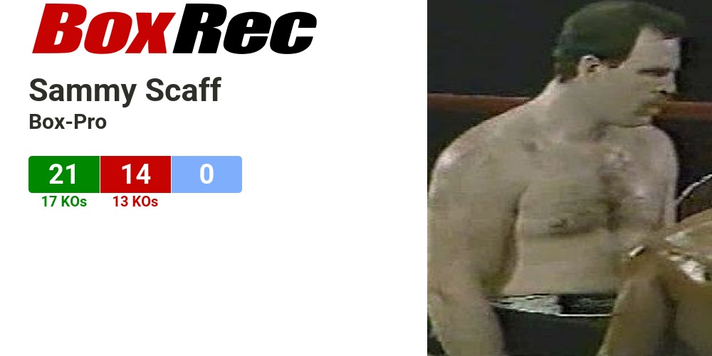 BoxRec: Sammy Scaff