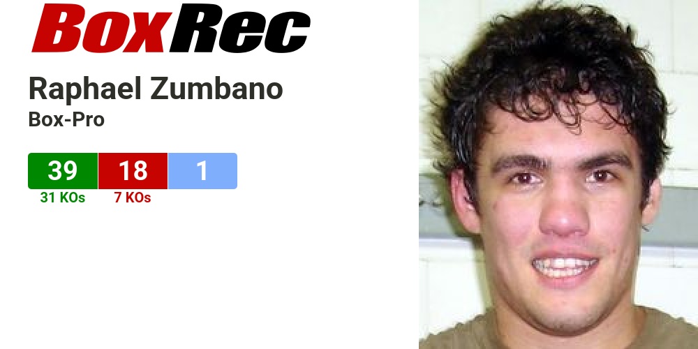 BoxRec: Raphael Zumbano