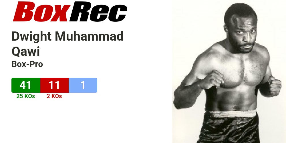 BoxRec: Dwight Muhammad Qawi
