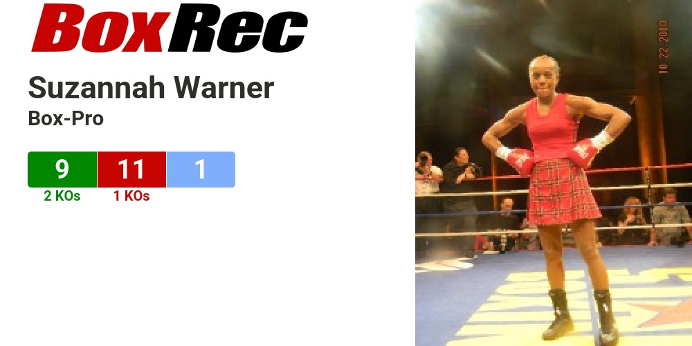 BoxRec: Suzannah Warner