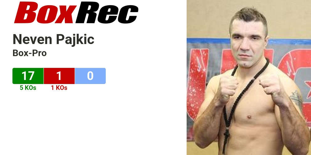BoxRec: Neven Pajkic