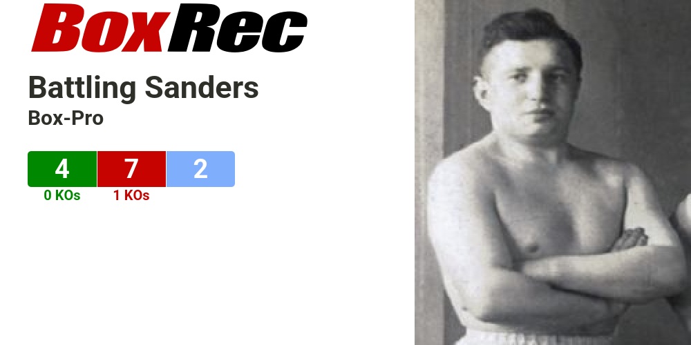BoxRec: Battling Sanders