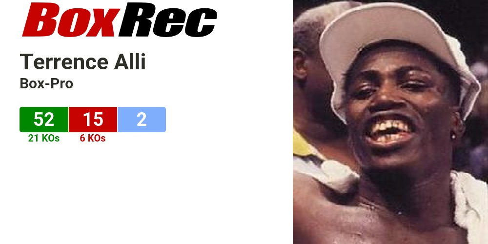 BoxRec: Terrence Alli