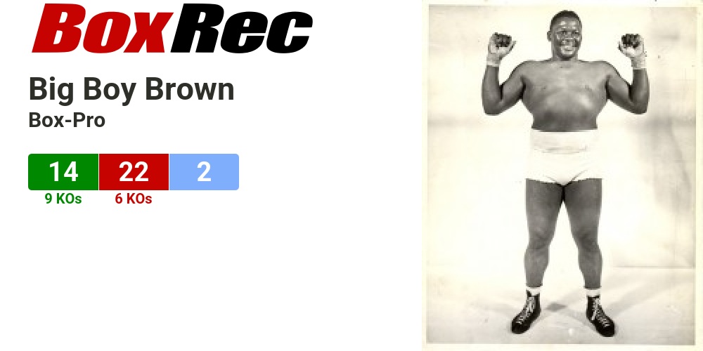 BoxRec: Big Boy Brown