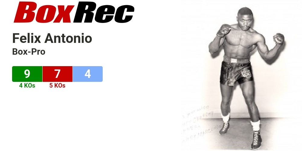 BoxRec: Felix Antonio
