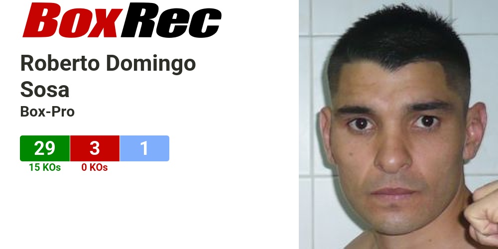 BoxRec: Roberto Domingo Sosa