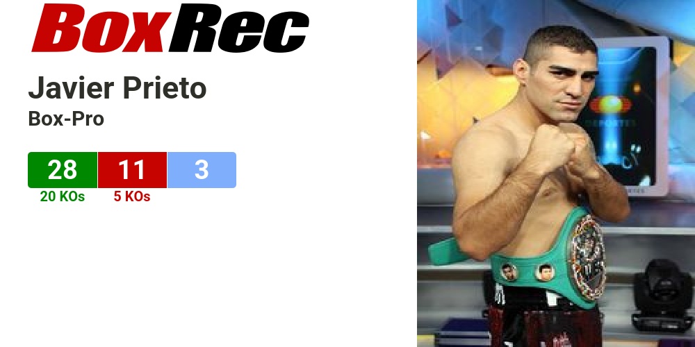 BoxRec: Javier Prieto