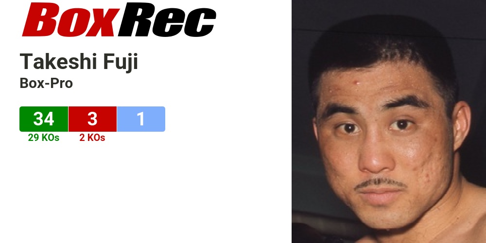 BoxRec: Takeshi Fuji