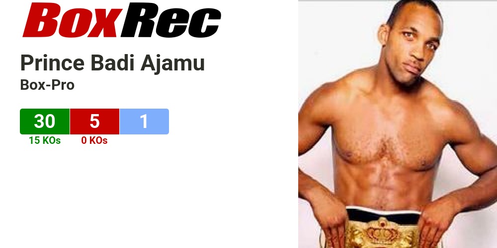 BoxRec: Prince Badi Ajamu