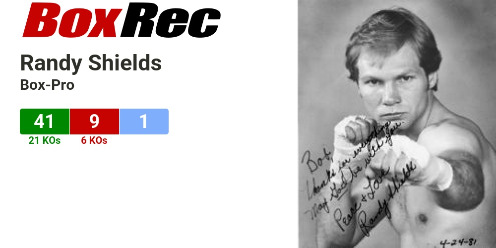 BoxRec: Randy Shields