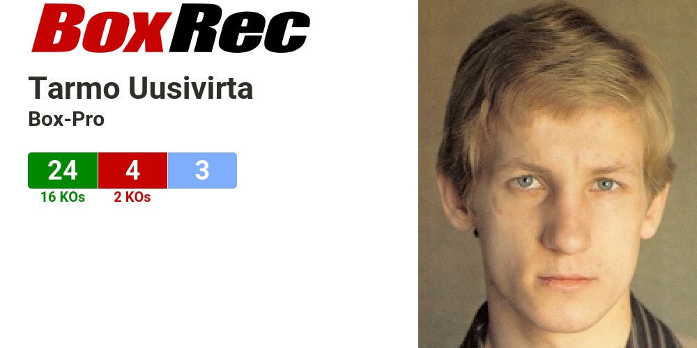 BoxRec: Tarmo Uusivirta