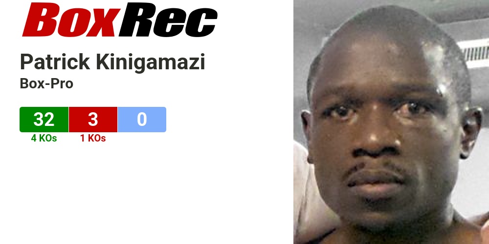 BoxRec: Patrick Kinigamazi