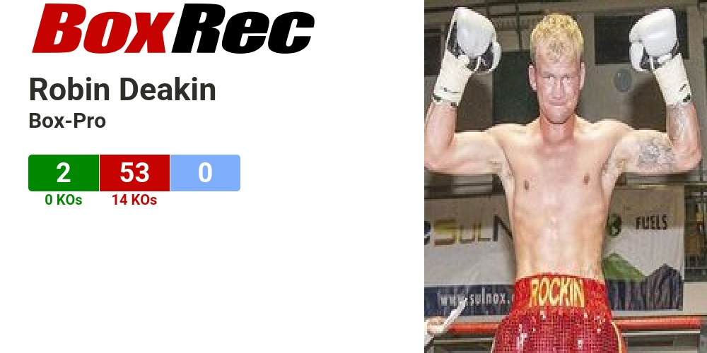 BoxRec: Robin Deakin