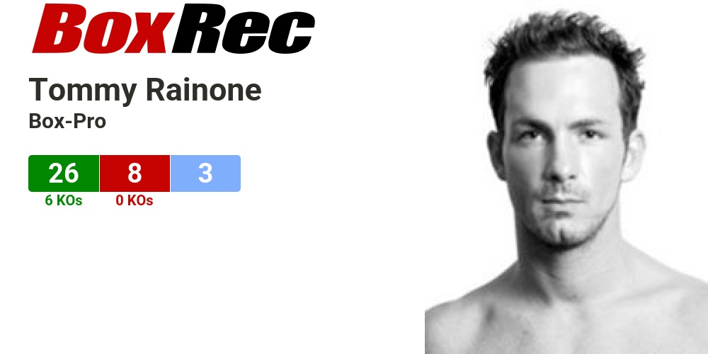 BoxRec: Tommy Rainone