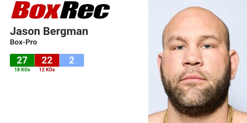 BoxRec: Jason Bergman