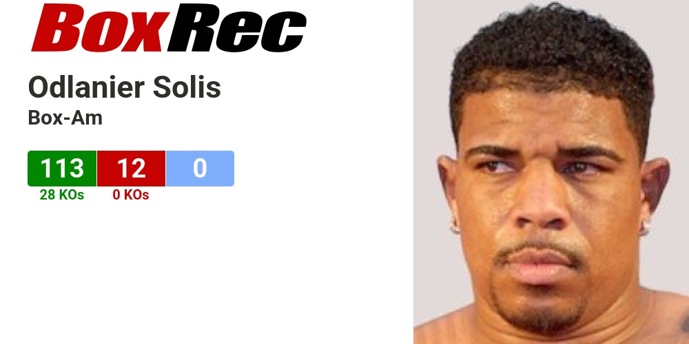 BoxRec: Odlanier Solis