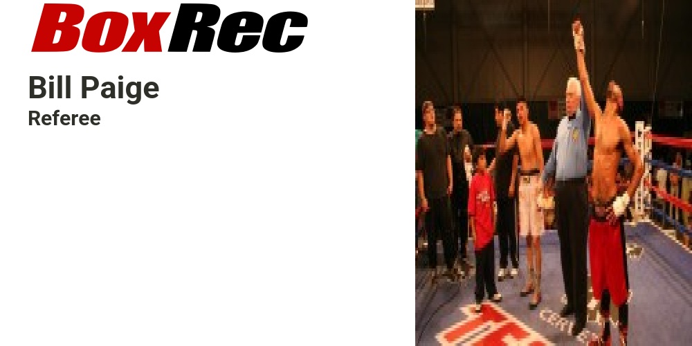 BoxRec: Bill Paige