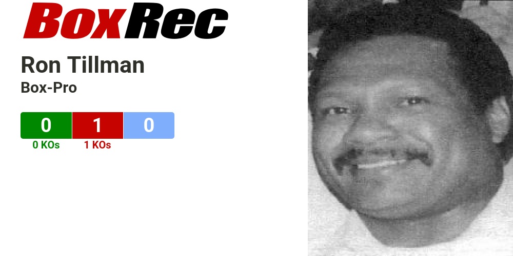 BoxRec: Ron Tillman