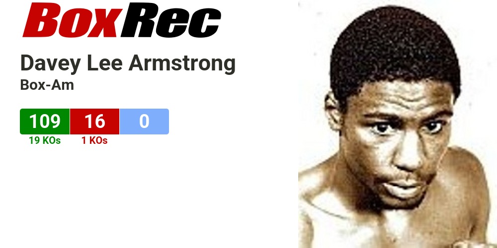 BoxRec: Davey Lee Armstrong