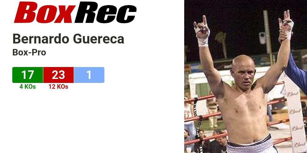 BoxRec: Bernardo Guereca