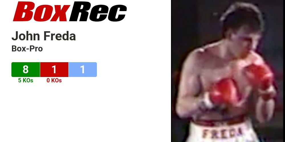 BoxRec: John Freda