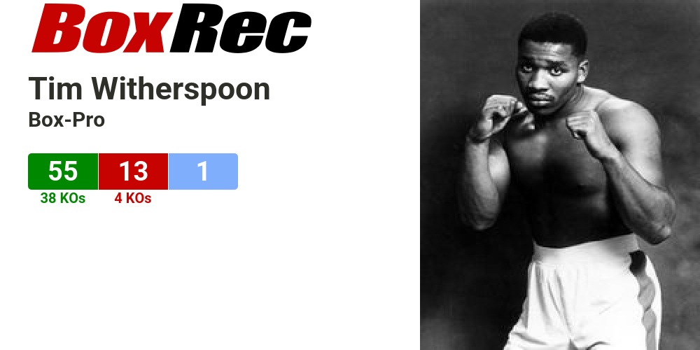 BoxRec: Tim Witherspoon