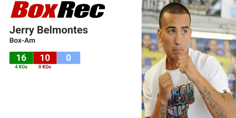 BoxRec: Jerry Belmontes