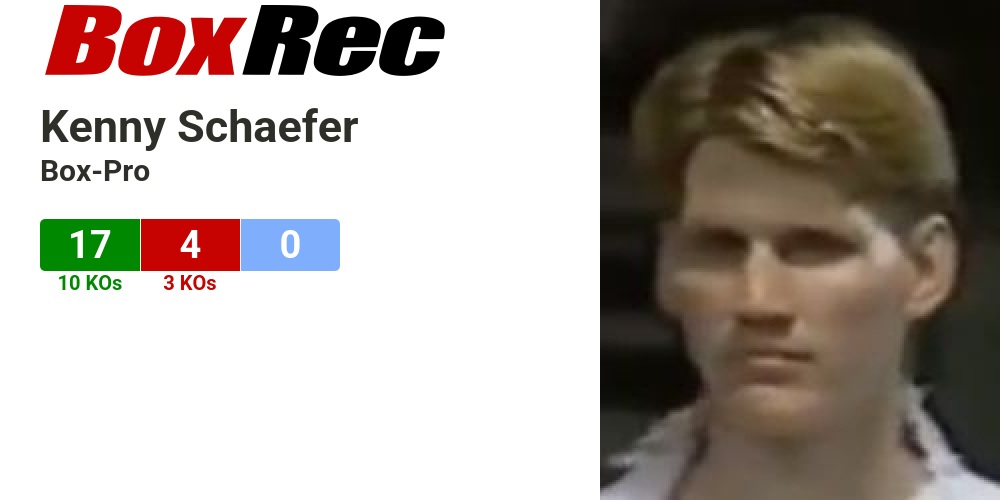 BoxRec: Kenny Schaefer