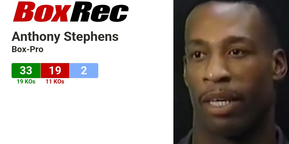 BoxRec: Anthony Stephens