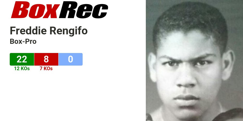 BoxRec: Freddie Rengifo