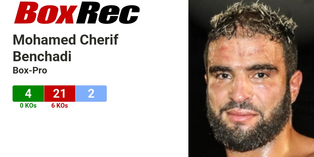 BoxRec: Mohamed Cherif Benchadi