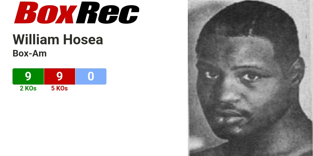 BoxRec: William Hosea